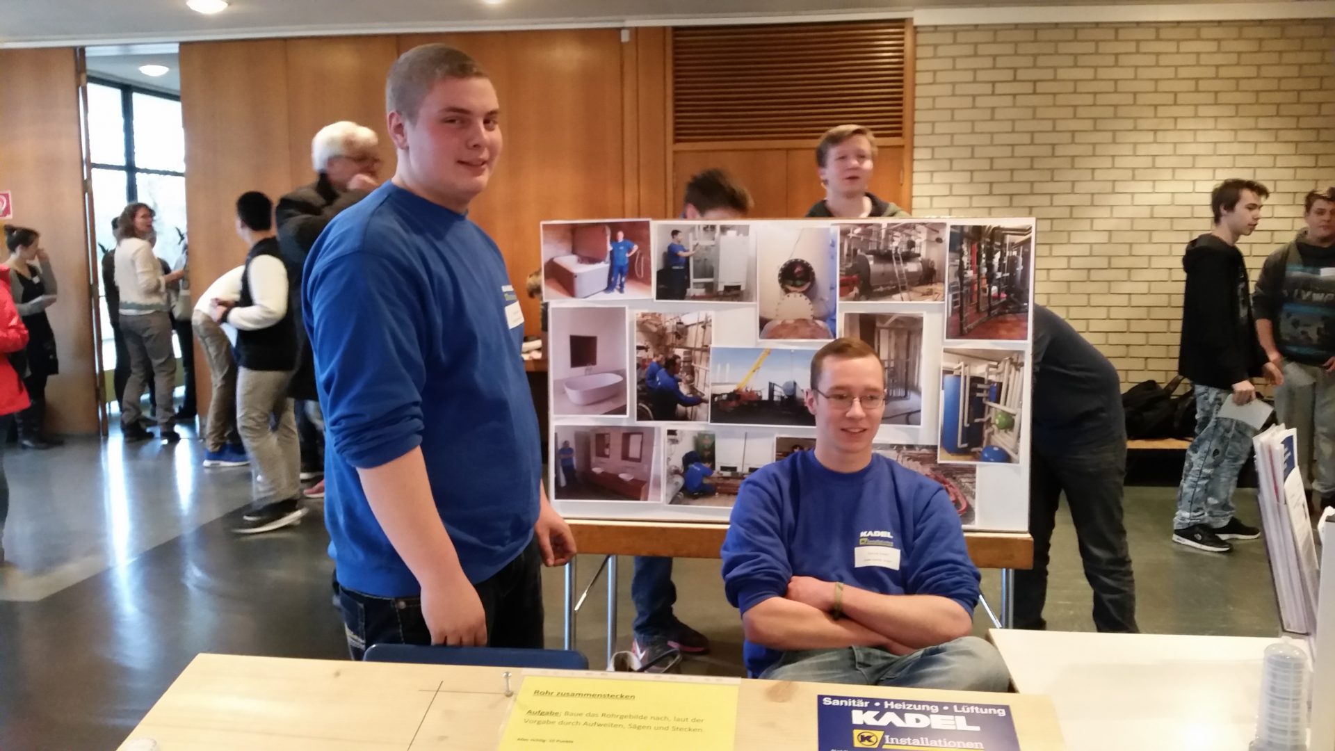 Kadel beim Berufeparcours