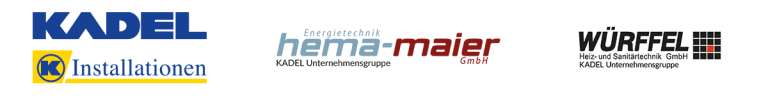Standorte der KADEL Unternehmensgruppe